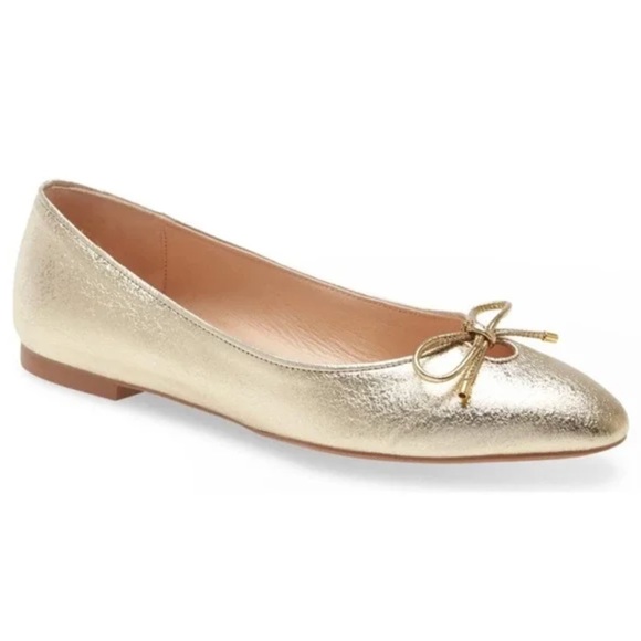 Stuart Weitzman | Shoes | Stuart Weitzman Gabby Flats Gold Platino ...